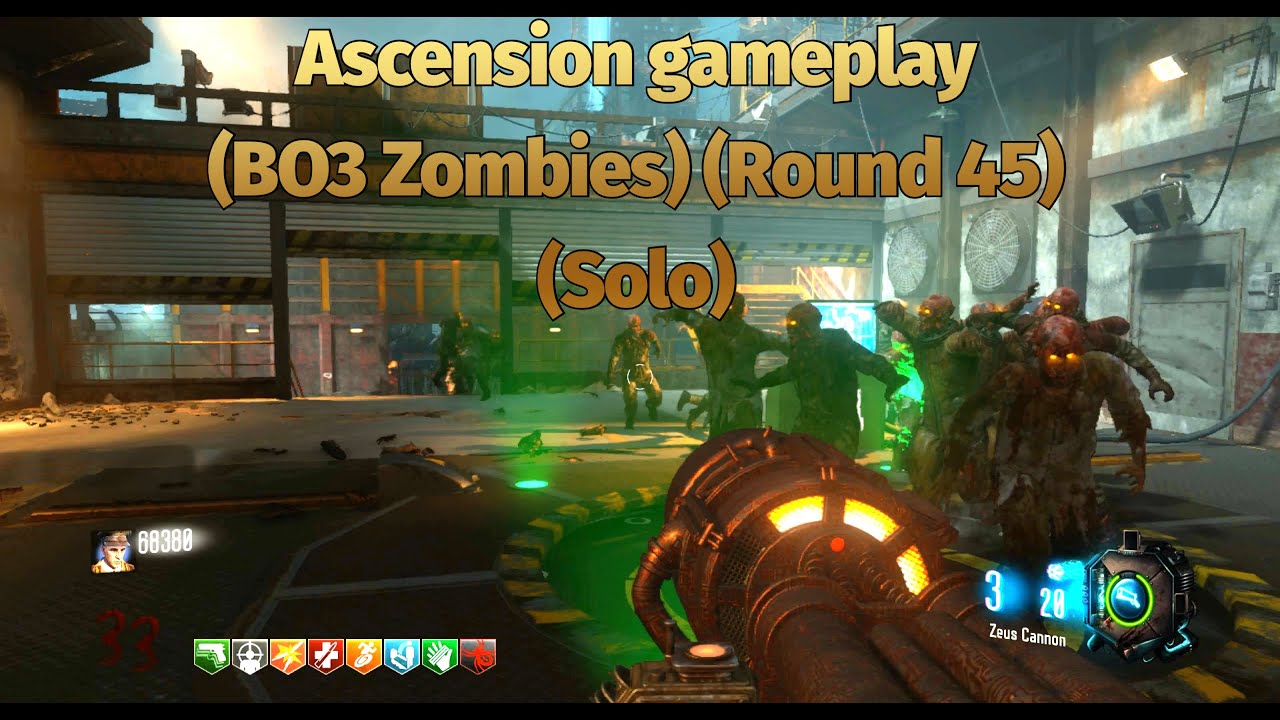 Ascension gameplay (BO3 Zombies) (Round 45) (Solo) (Xbox One S ...
