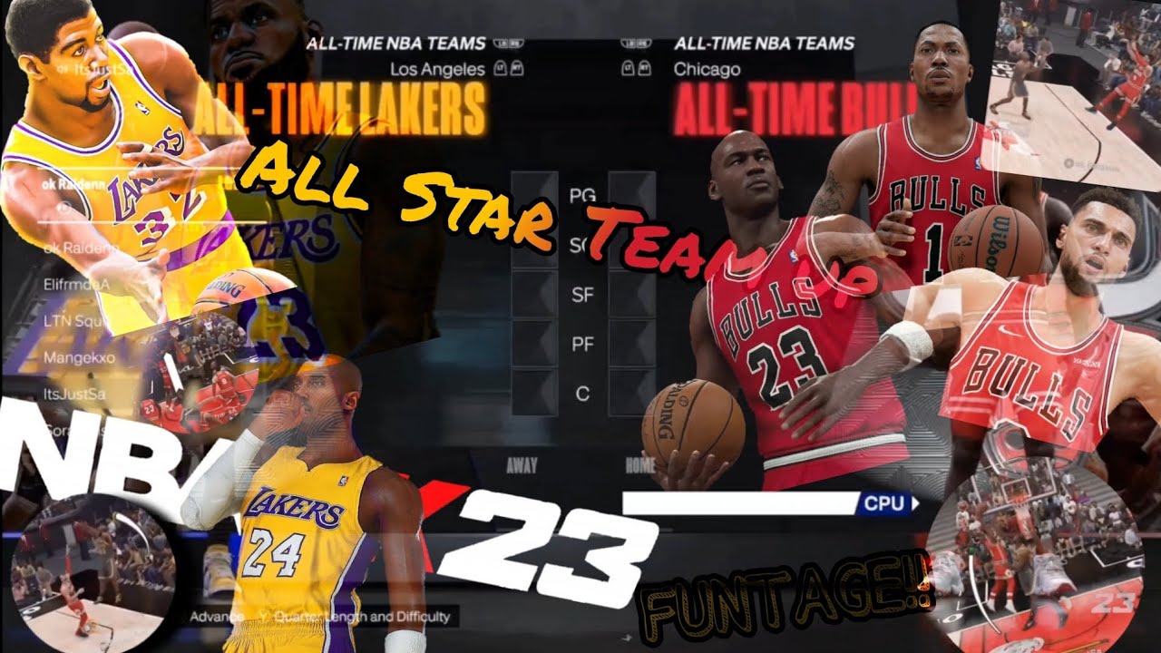 We decided to do(all-time) lakers vs. bulls in 2k - YouTube