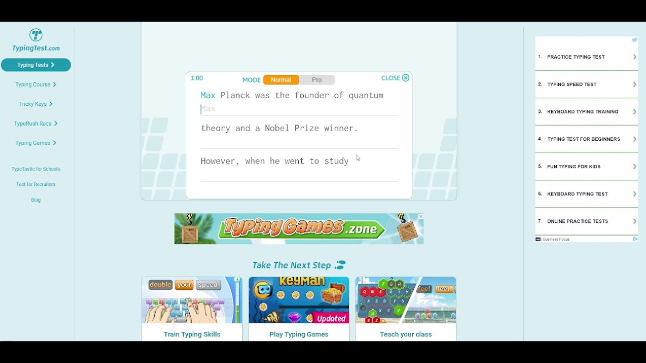 Typing Test Trial#4 (33 WPM) - YouTube