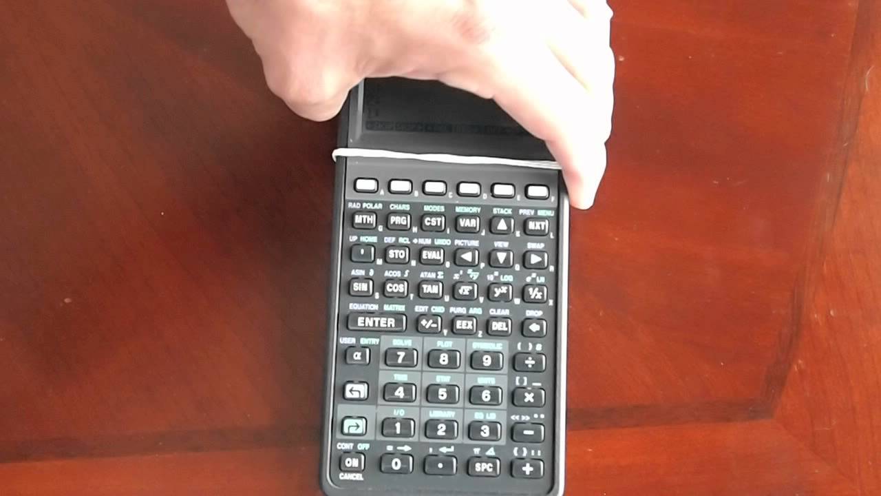 hp 48gx quick fix - YouTube