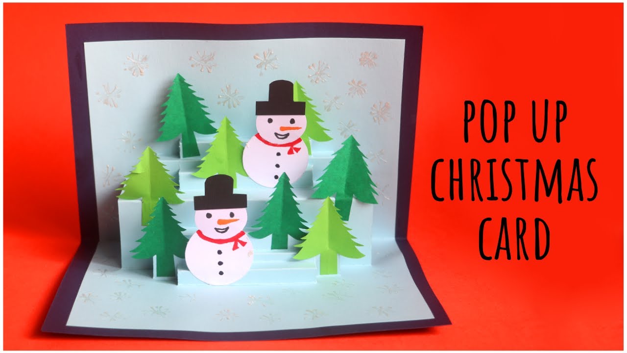 How To Make Pop Up Christmas Card DIY Holiday Greetings Card YouTube How To Make Pop Up Christmas Card DIY Holiday Greetings Card YouTube
