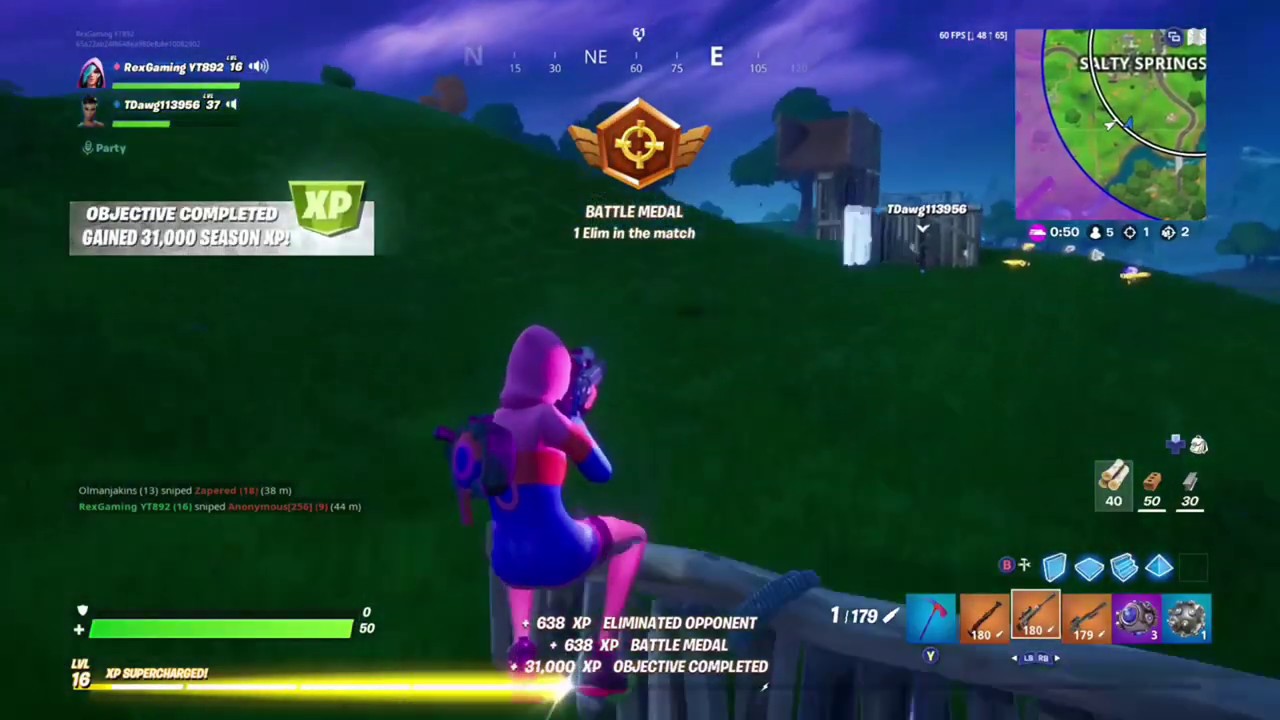 I Hit Those|Two Awesome Snipes in Fortnite Battle Royale with the Gold ...