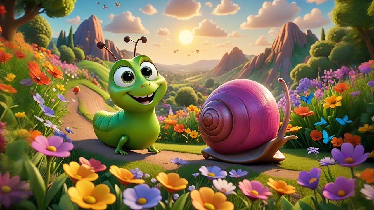 Three Silly Snails Slide in the Sun | Funny Animal Counting Song for ...