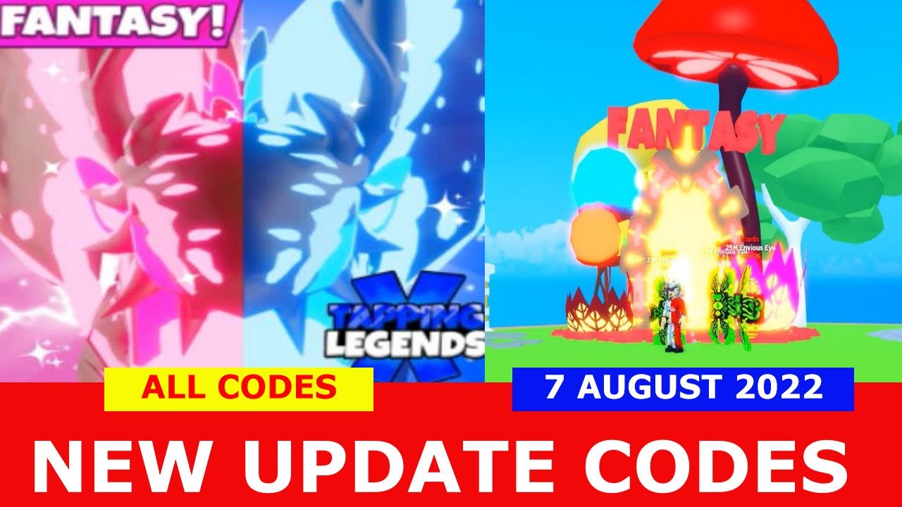 NEW UPDATE CODES [🐉FANTASY!] ALL CODES! Tapping Legends X ROBLOX | 7 ...