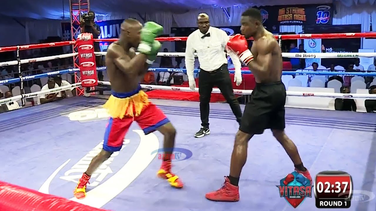 VITASA MWANZA | Joseph Mchapeni amtwanga kwa TKO Augustine Michael - 29/07/2023 - YouTube