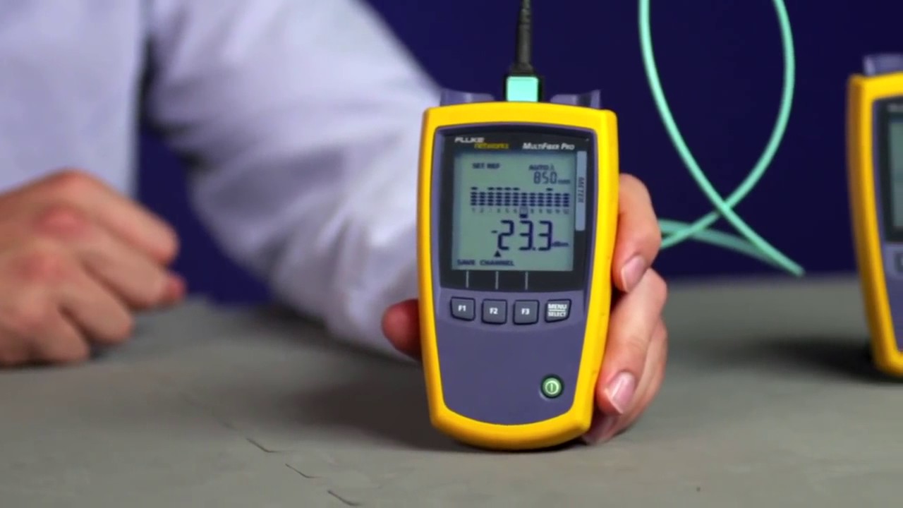 Fluke Networks MultiFiber Pro Optical Power Meter and Light Source ...