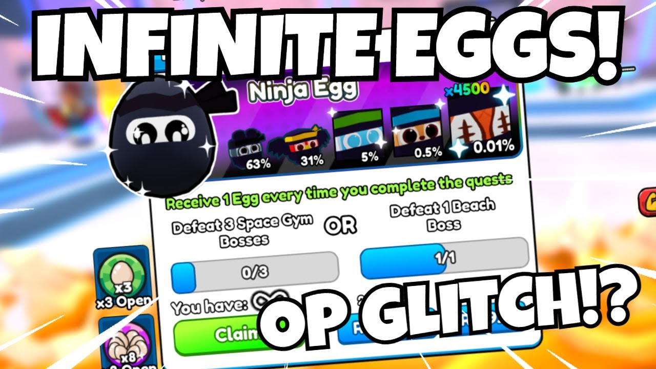 NEW ARM WRESTLE SIMULATOR NINJA EGG GLITCH!! INFINITE EGGS!! - YouTube