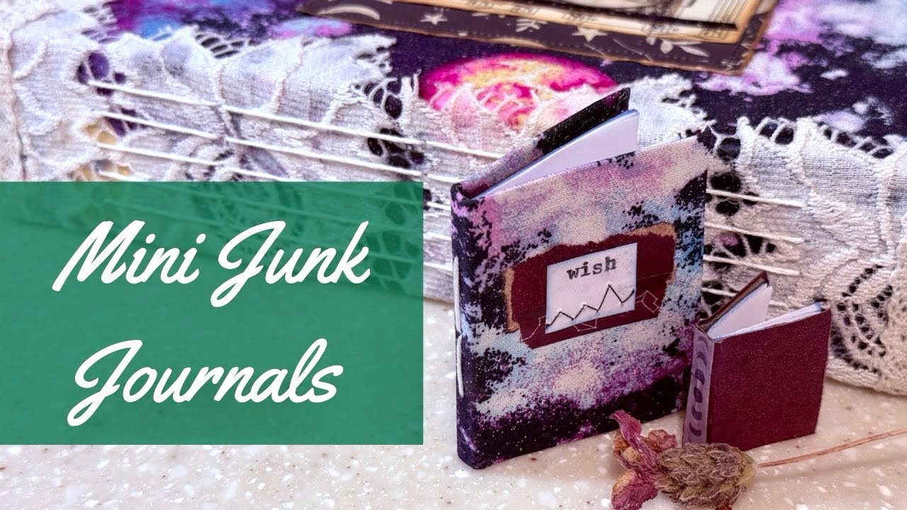 Mini Junk Journals from Toilet Paper Rolls Tutorial | use for Book ...