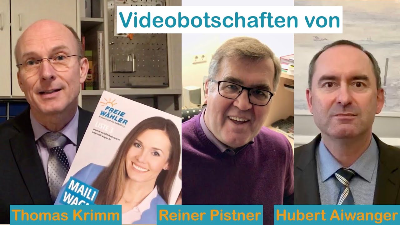 Videobotschaften für Landratskandidatin Maili Wagner: Hubert Aiwanger ...
