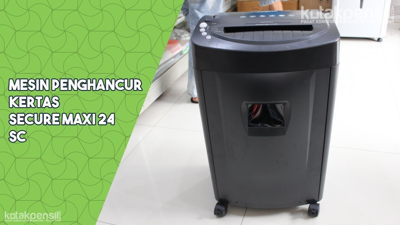 Mesin Penghancur Kertas Secure Maxi 24 SC Review | Bisa Menghancurkan ...