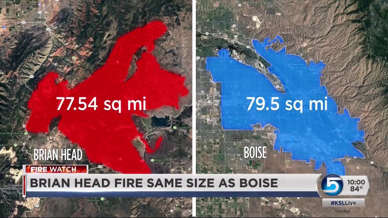 Brian Head Fire grows as red-flag warning continues - YouTube