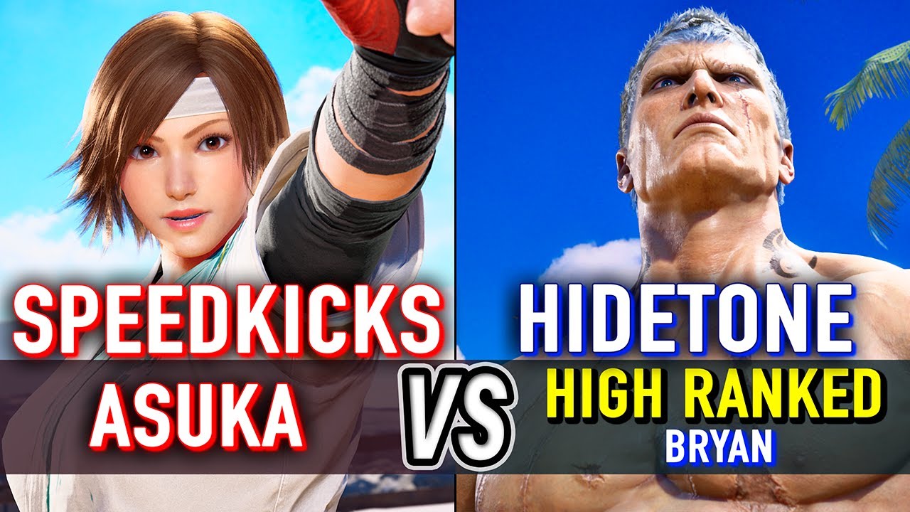 T8 🔥 SPEEDKICKS (Asuka) vs HIDETONE (Bryan) 🔥 Tekken 8 High Level ...
