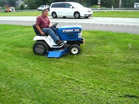 FORD LGT 14 D RIDING LAWN MOWER 48in GREAT COND 1400HRS - YouTube