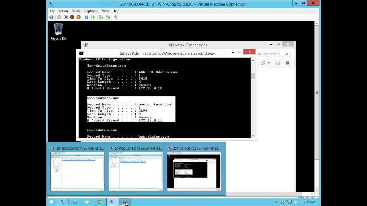 20410C_Mod7_Lab_E3-Managing the DNS Server Cache - YouTube
