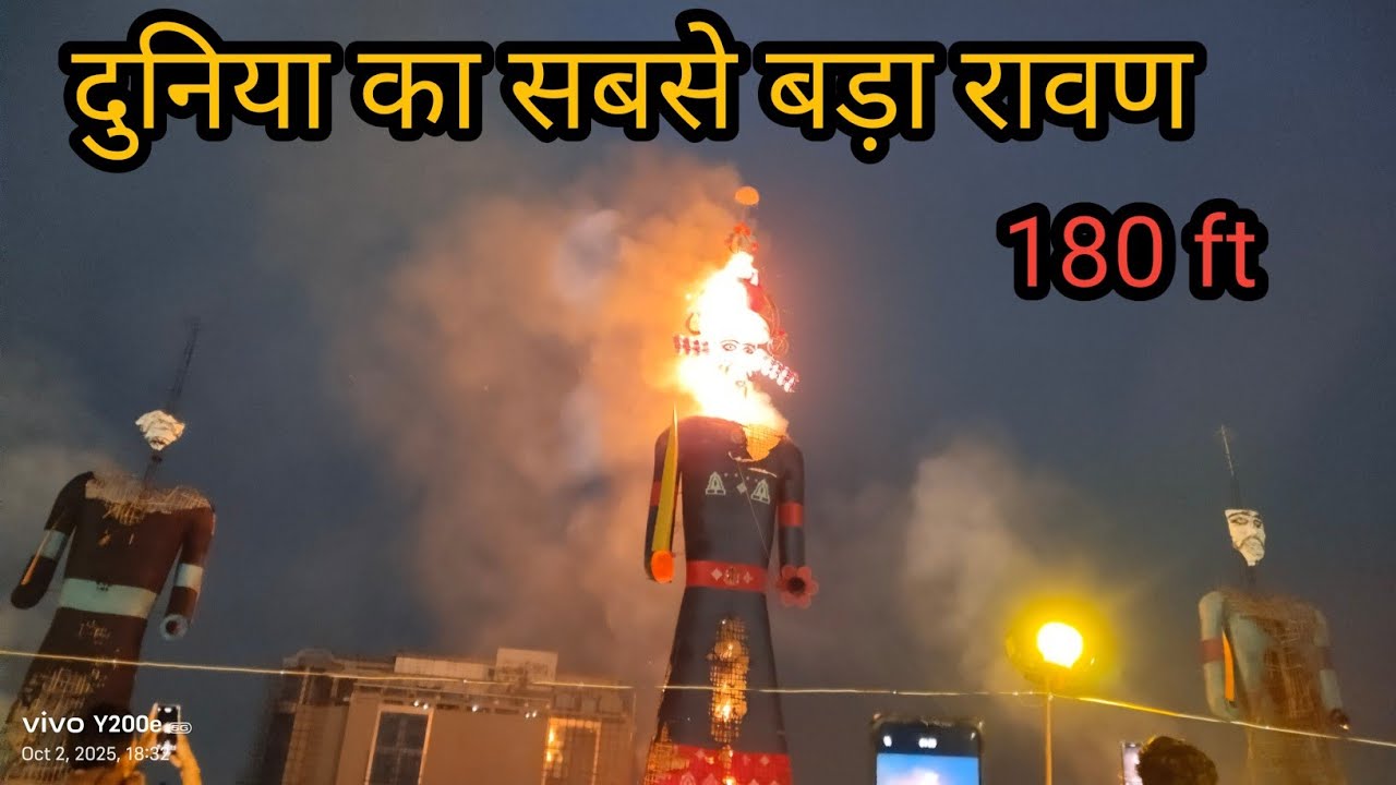 World's Tallest Ravan in panchkula | Biggest Ravan in India| Ravan ...