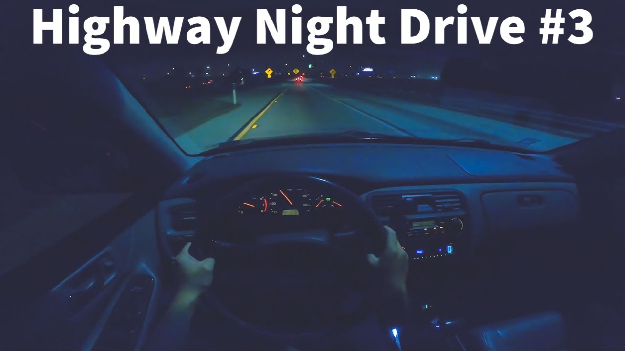 20 Minute Highway Night Driving for Sleep, ASMR, Relaxing #3 - YouTube