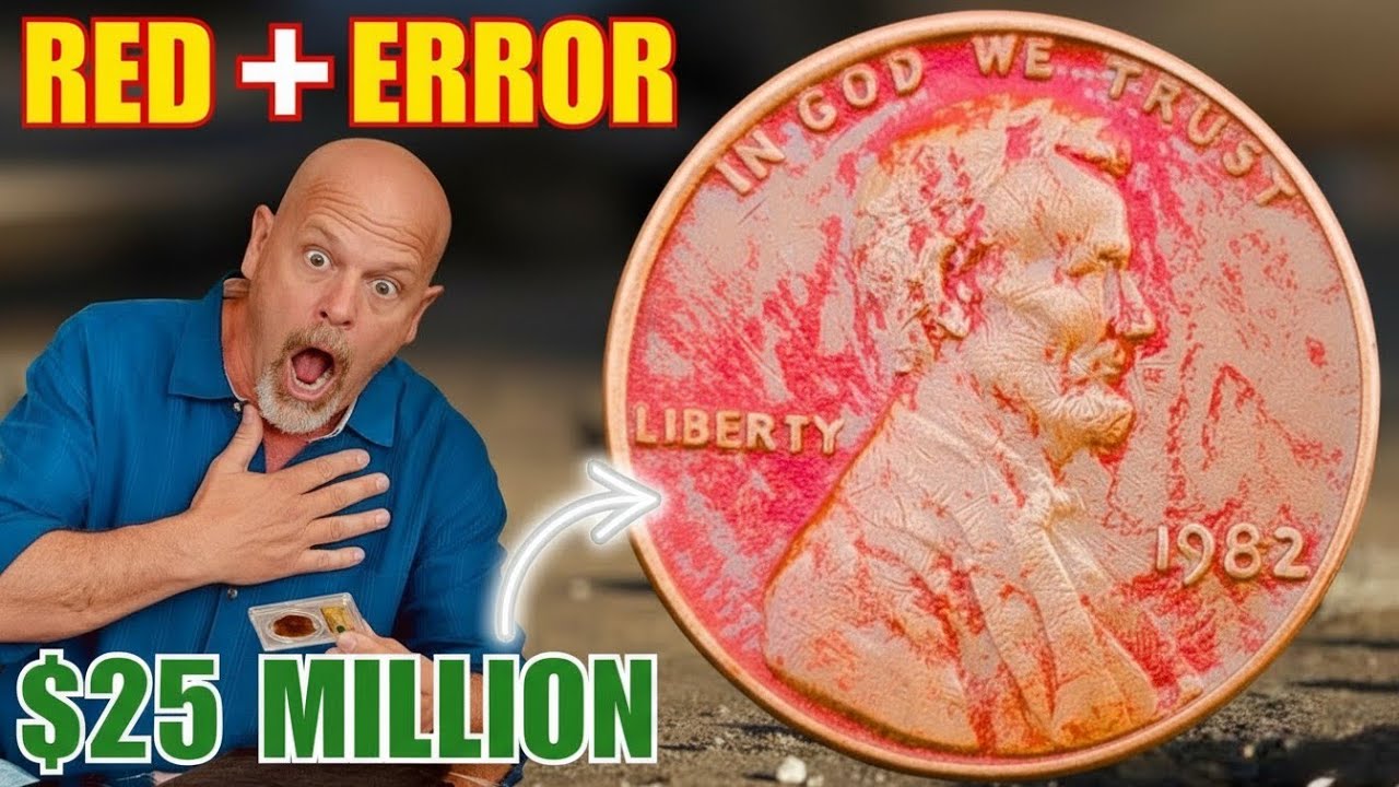 THIS SUPER RARE RED ERROR PENNY WORTH MILLION OF DOLLAR ! LUCKY IF YOU ...