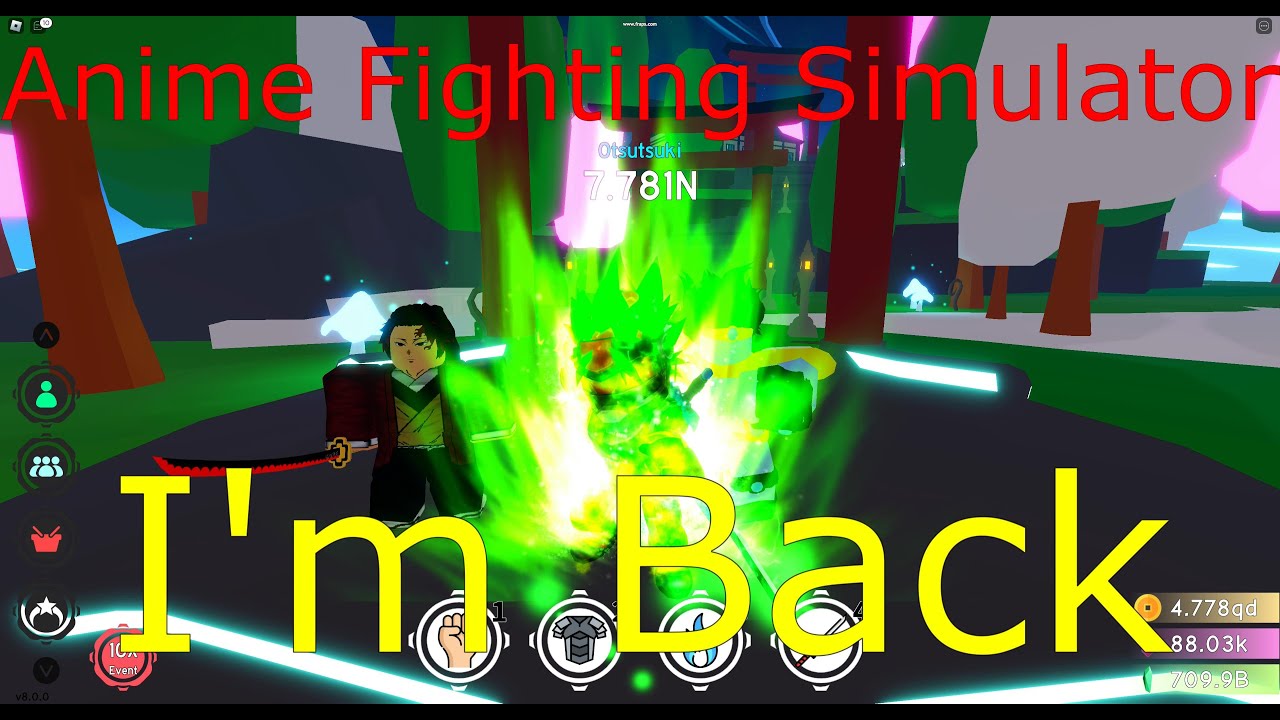 {Anime Fighting Simulator} I'm back once again - YouTube