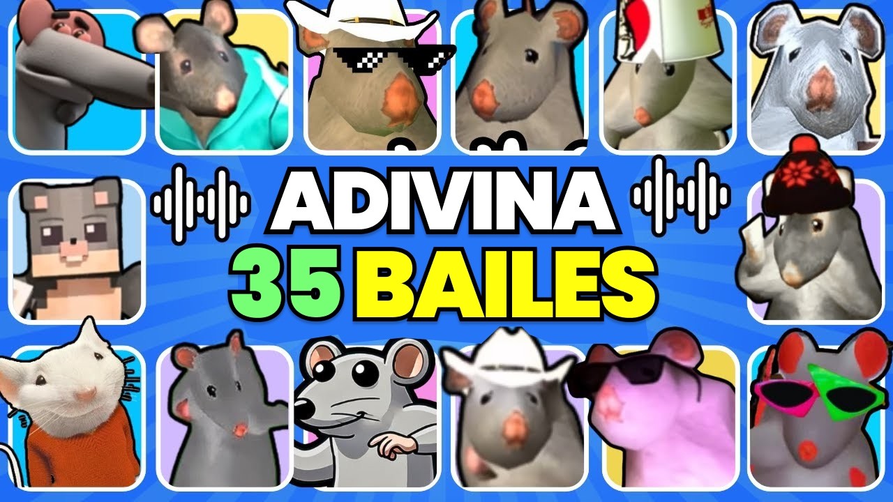 ¡Adivina 35 Bailes Del RATÓN MILTON!😱🐭Rata Cumbiera🐀Sonic💙Sprunki🐁 ...