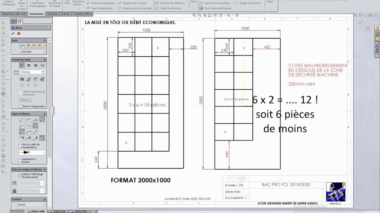 Mise en tôle : explication du principe de mise en tôle ou débit ...