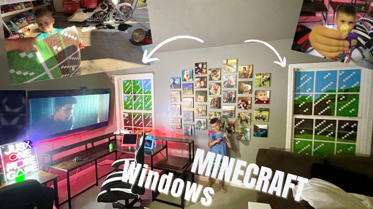 We GET MINECRAFT windows !! And our Final Desk !! Ultimate Gameroom is ...