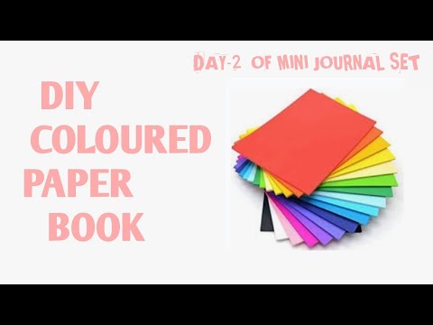How to make coloured paper book (without tape double sided tape) at ...