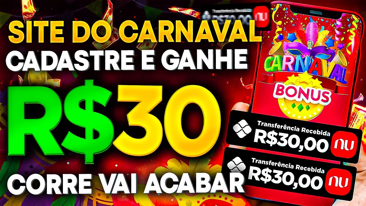 🔥GANHE 30,00 REAIS NO PIX GRÁTIS (BONUS) DE CARNAVAL APP PAGANDO NO ...