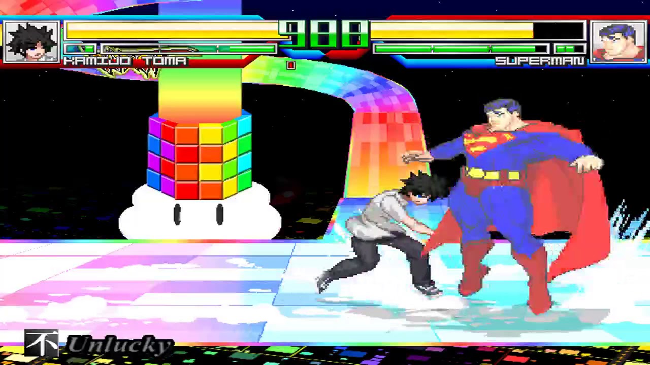 NICK54222 MUGEN: Touma Kamijou (me) VS Superman - YouTube