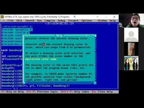 implemantation of floodfill and boundary fill algorithm in C++ CGMM cse ...