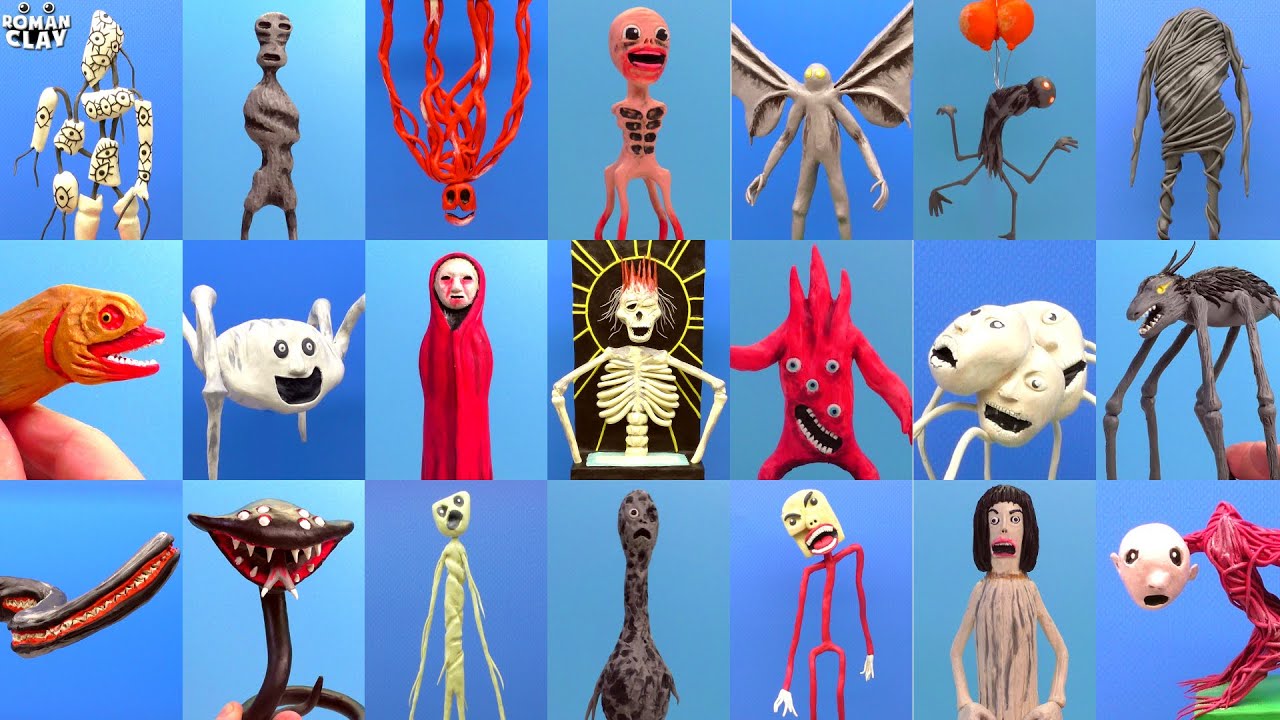 ALL Trevor Henderson Creatures with Clay | PART 4 - YouTube