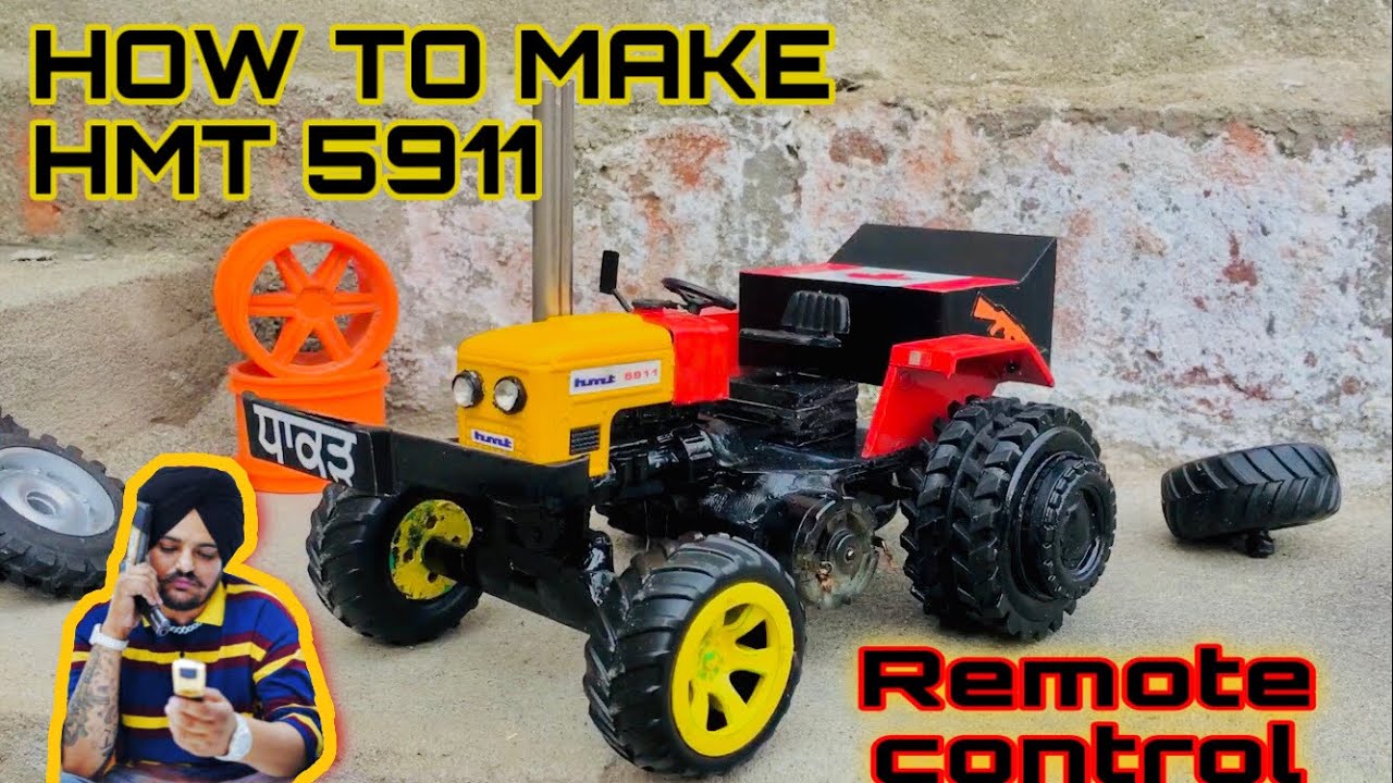 How to make hmt 5911 / hmt 5911 tractor model / modified tractor / Pb ...