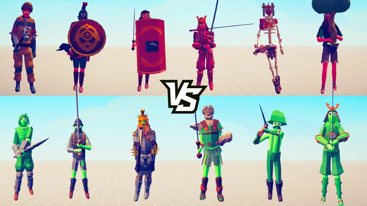 RED MELEE TEAM vs GREEN MELEE TEAM | Totally Accurate Battle Simulator ...