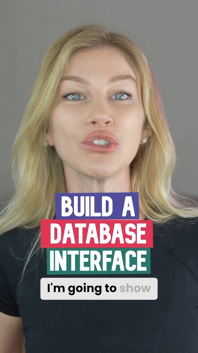 Build a Database Programming Interface! - YouTube