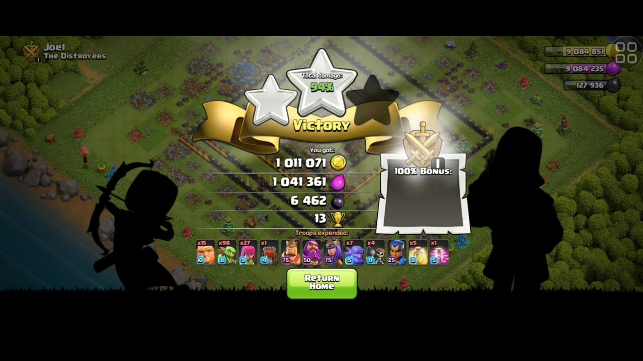 Goblin Attacks for Maximum Loot! | Clash of Clans | Wins | Loots ...