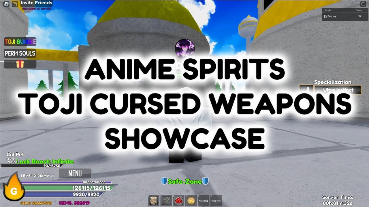[ANIME SPIRITS] TOJI CURSED WEAPONS SHOWCASE - YouTube