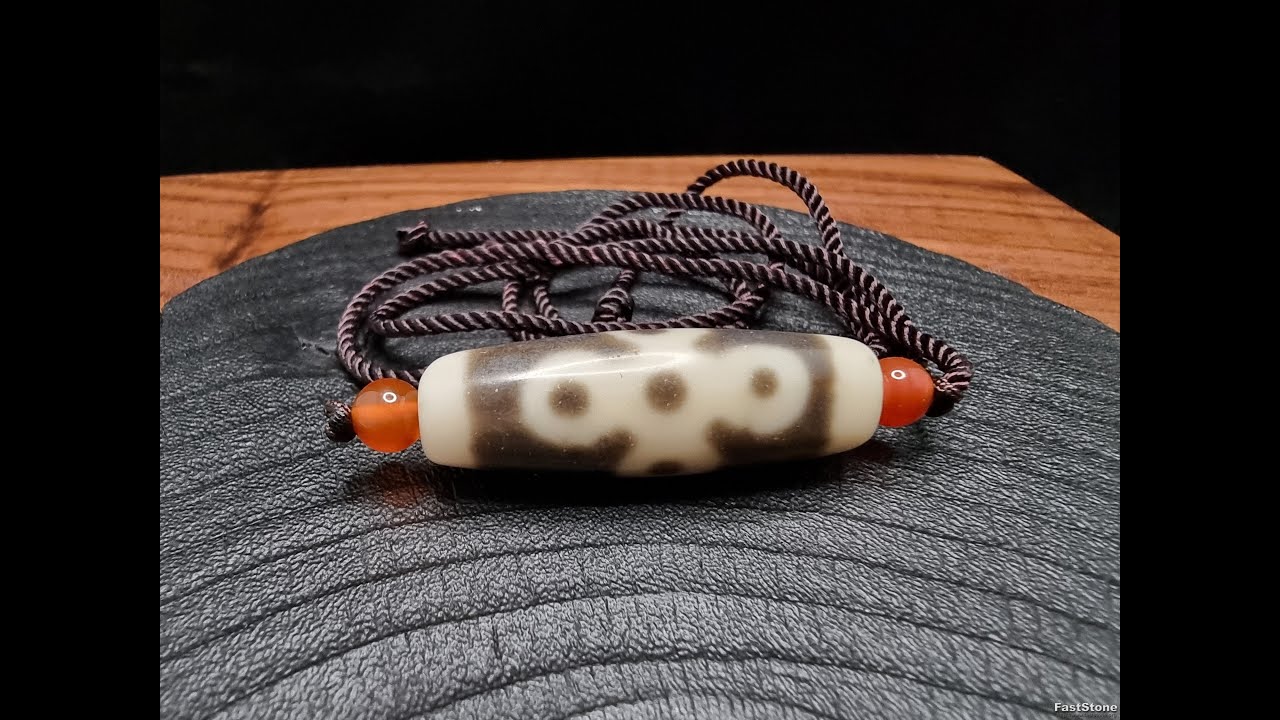 Batu Akik Dzi White Base 5 Mata Petir Blessed Tua Tibet Confidence ...