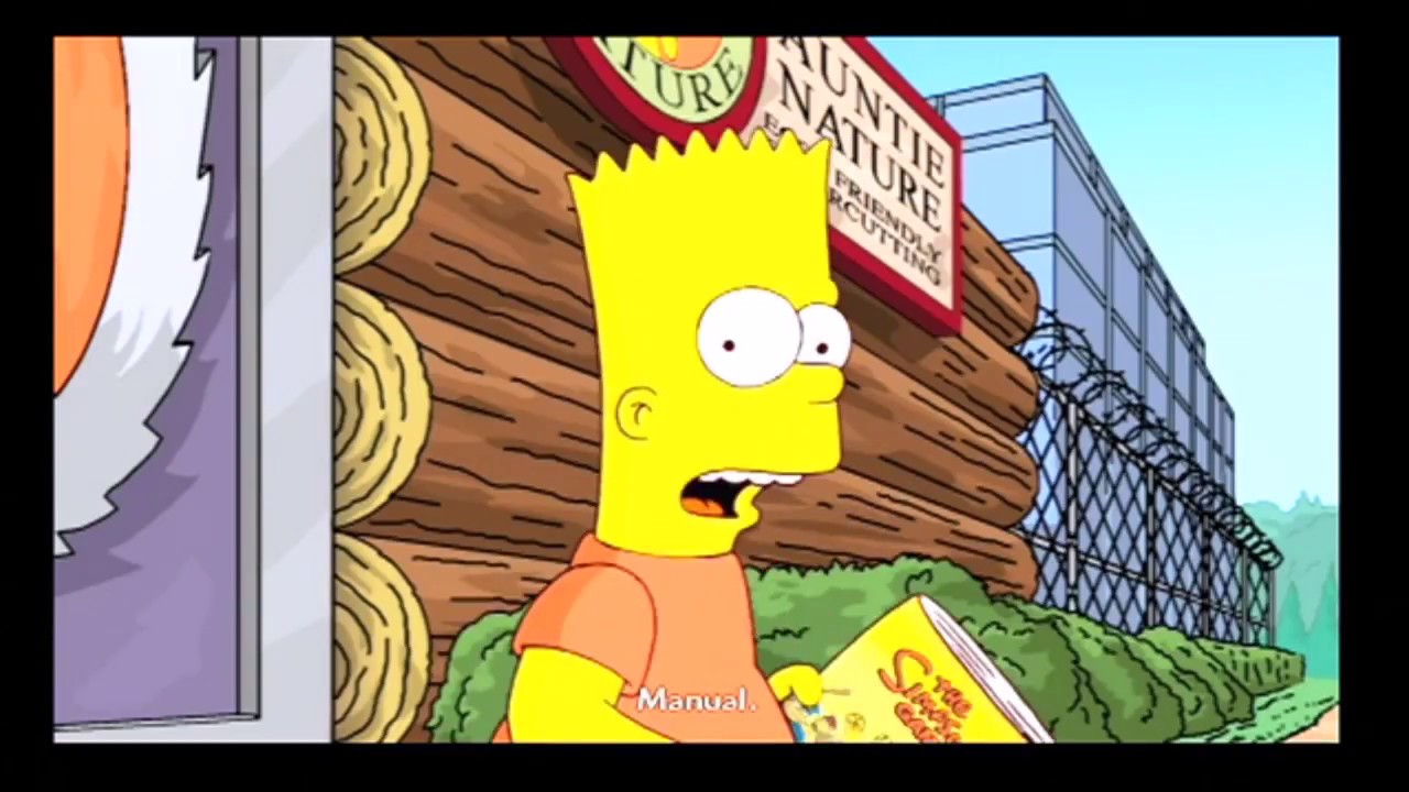 PS2 The Simpsons Game Lisa the Tree Hugger - YouTube