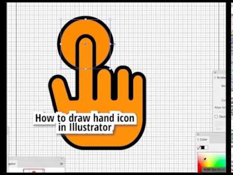 How to draw hand icon in Adobe Illustrator Screen Recording 2018 08 06 ...