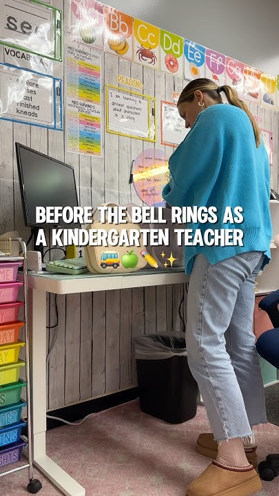 before the bell rings as a kindergarten teacher 🚌🍏 ️ #morningroutine # ...