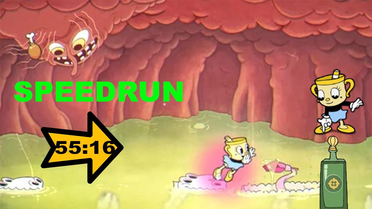 Cuphead Solo Chaser DLC + juego base speedrun in 55:16 - YouTube