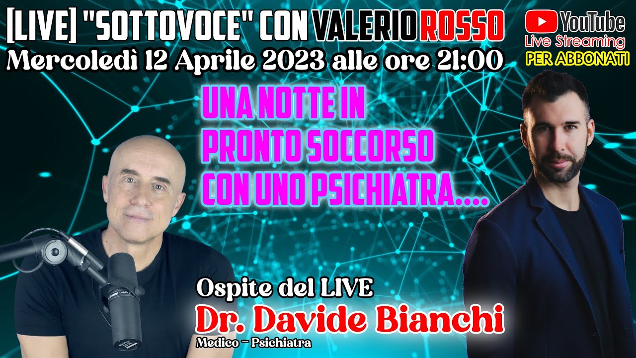 [LIVE] "Sottovoce" con Valerio Rosso | Una notte in Pronto Soccorso con ...
