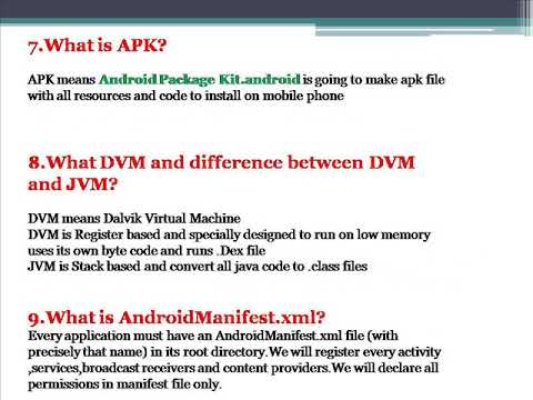 Android Basic Interview Questions - YouTube