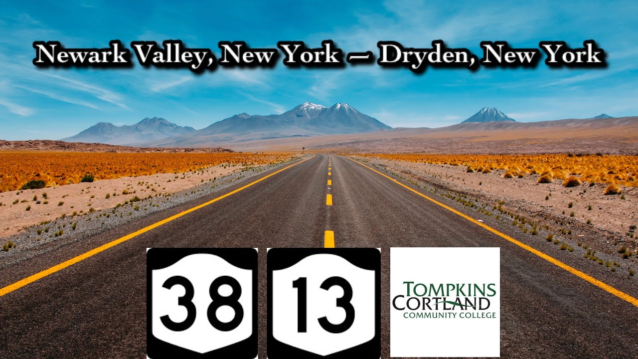 NY Route 38 between Newark Valley and Dryden - YouTube
