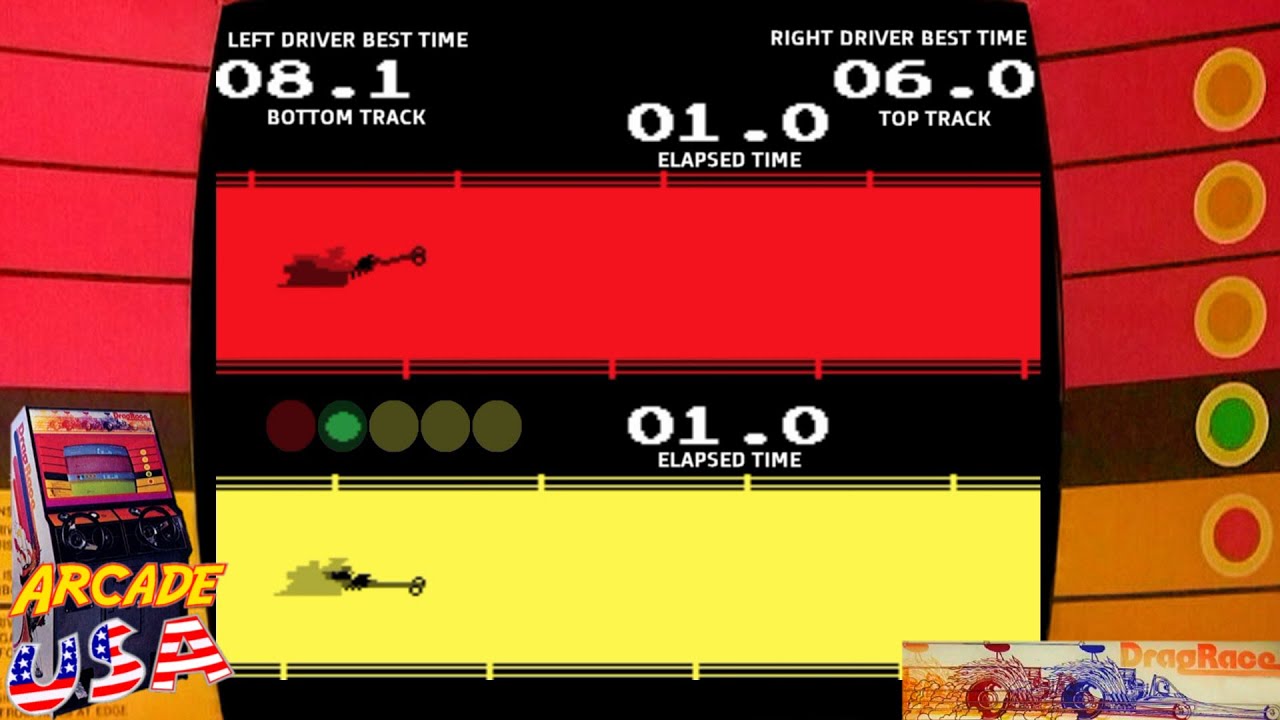 Drag Race! (Arcade - Kee Games - 70's) - YouTube