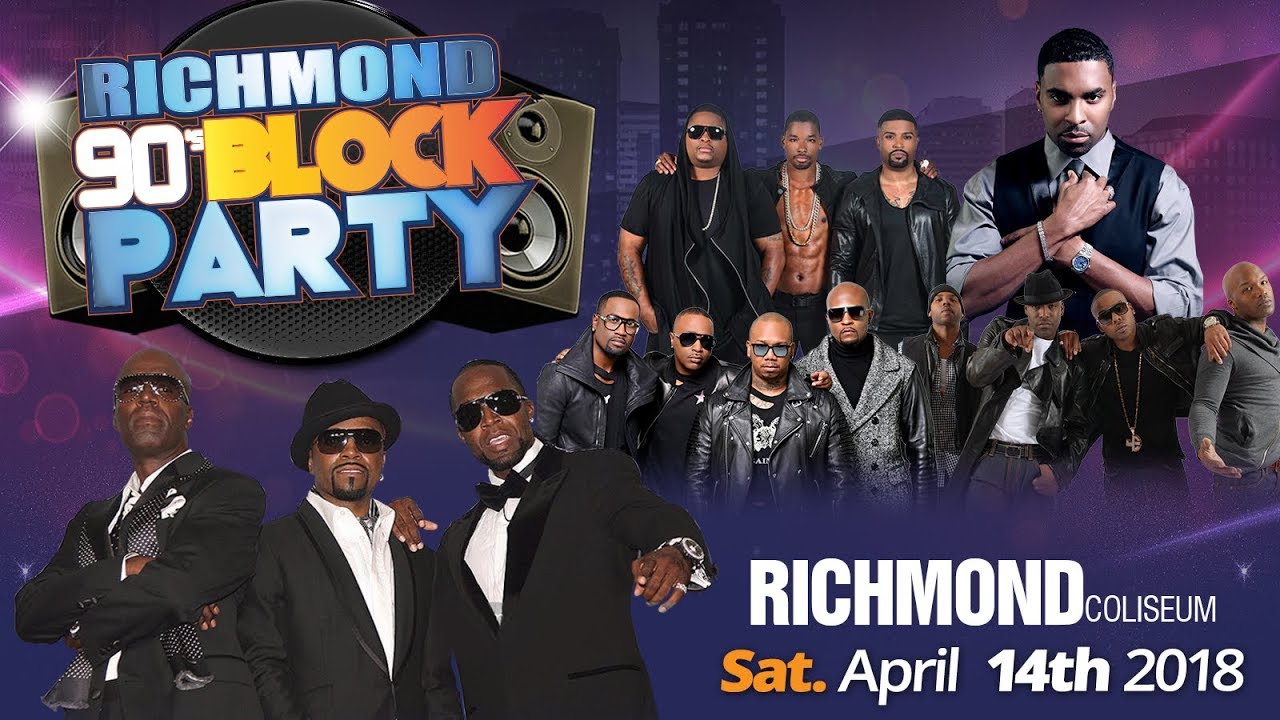 Richmond 90's Block Party - April 14th @ Richmond Coliseum - YouTube