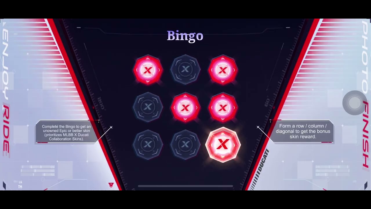 MLBB Ducati Draw pattern 1-3-6-5-4 - YouTube