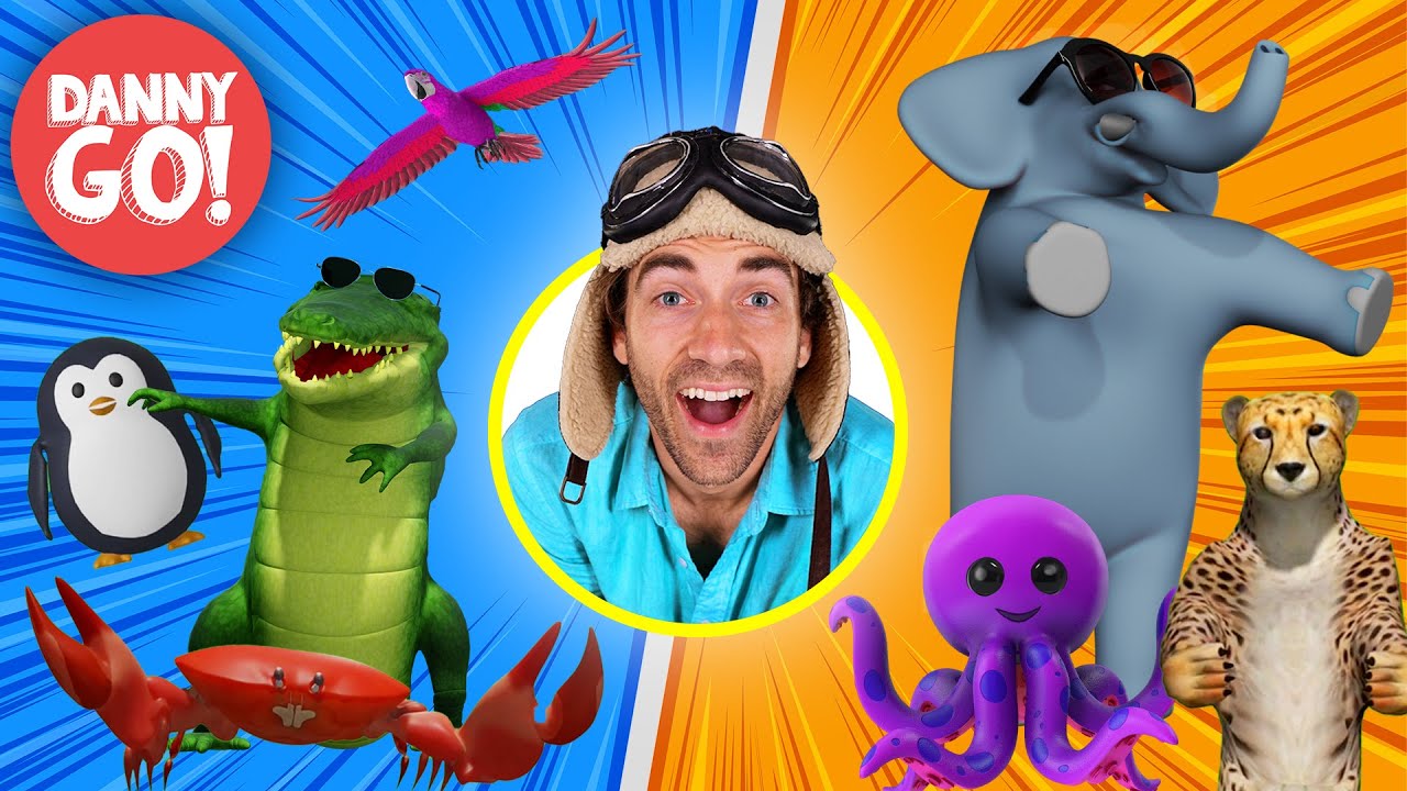 “El juego De Danza De Animales!” 🐙 🐊 🐒 | Danny Go! Canciones Para Niños ...