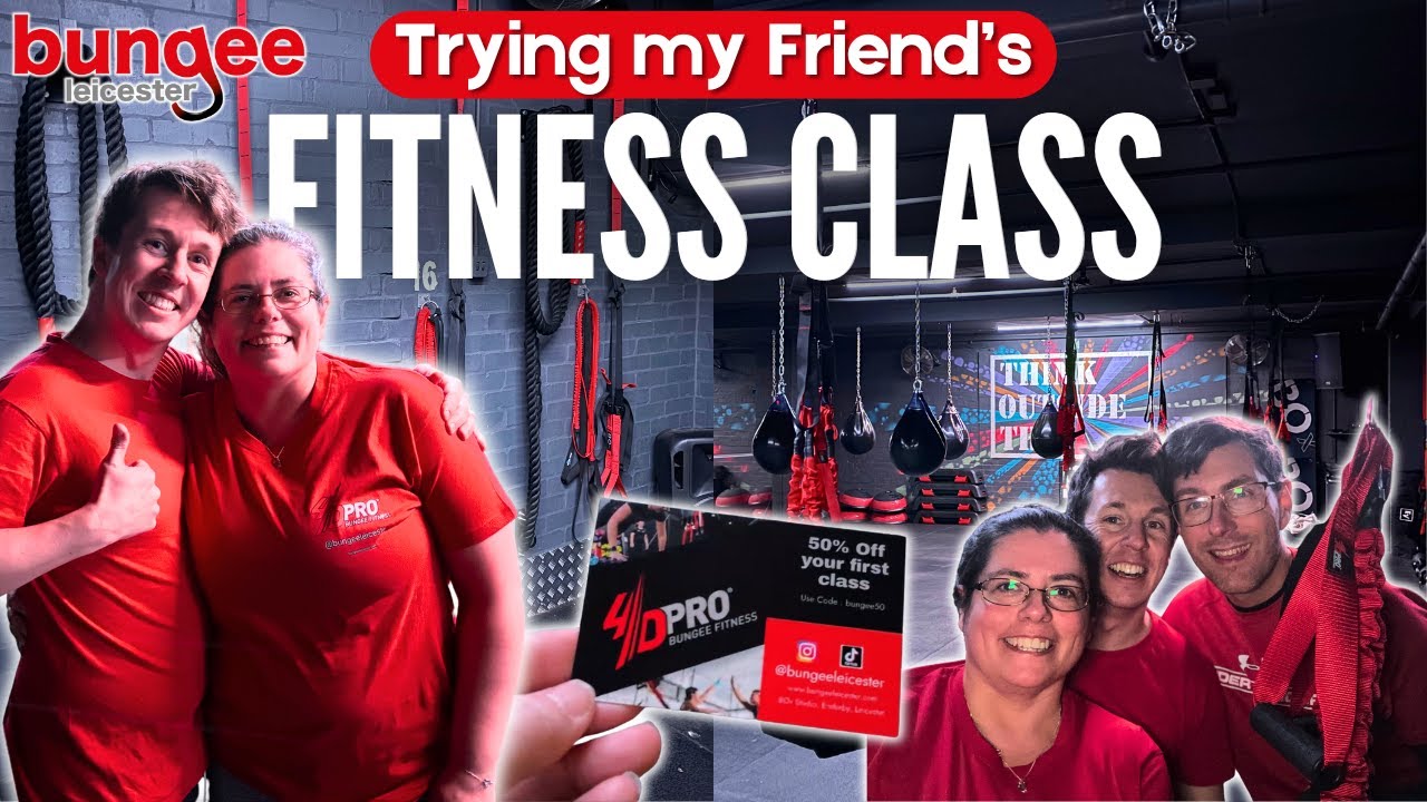 Trying My Friend's Fitness Class | Going to the gym with friends | Bungee Fitness UK - YouTube