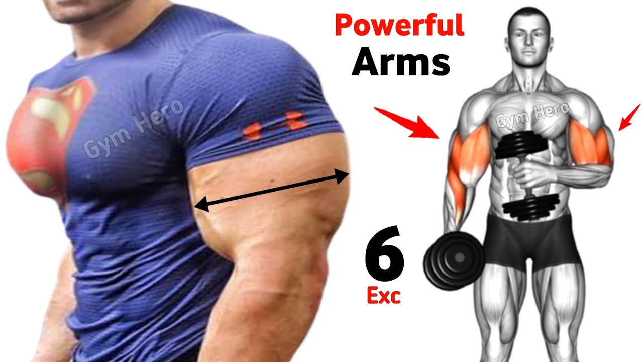 6 Unique Arm Exercises for Bigger Biceps & Triceps Definition - YouTube