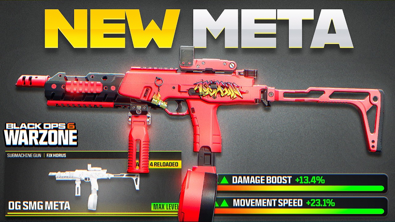 Meet the *NEW* META SMG with FASTEST TTK in WARZONE! (Best FJX Horus ...